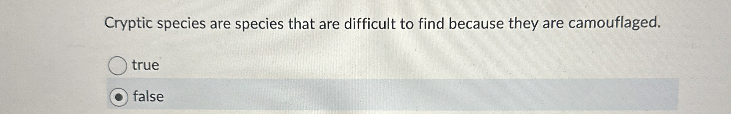 Solved Cryptic species are species that are difficult to | Chegg.com