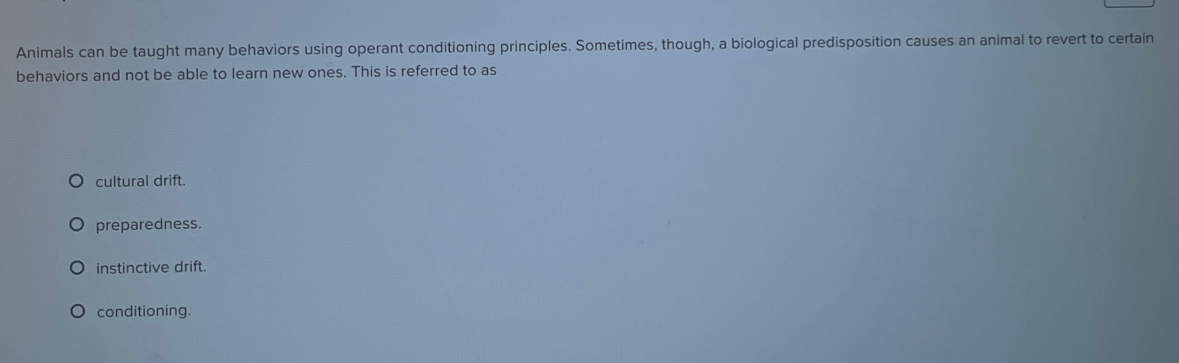 Solved Animals can be taught many behaviors using operant | Chegg.com