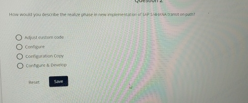 Solved How would you describe the realize phase in new | Chegg.com