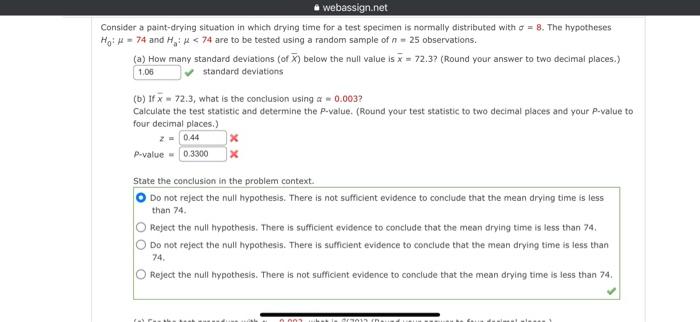 Solved Consider a paint-drying situation in which drying | Chegg.com