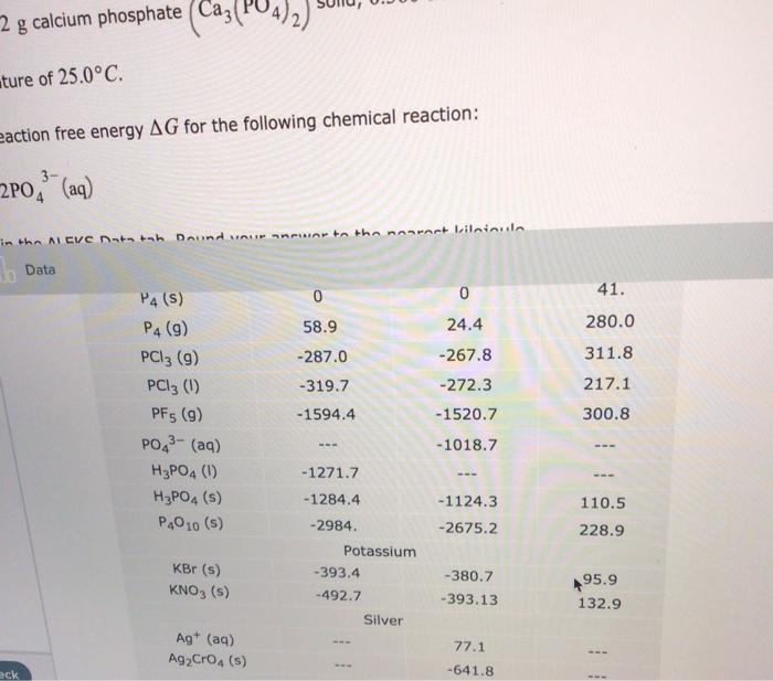 Solved O ENTROMY AND FREE ENEROY Calculating reaction free | Chegg.com