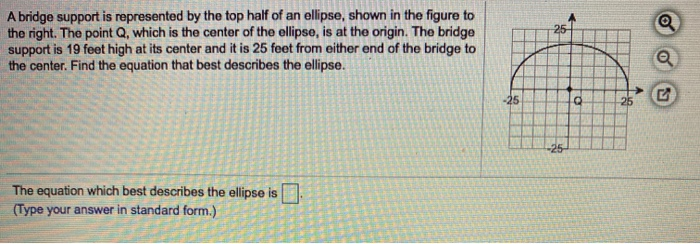 Solved A bridge support is represented by the top half of an | Chegg.com