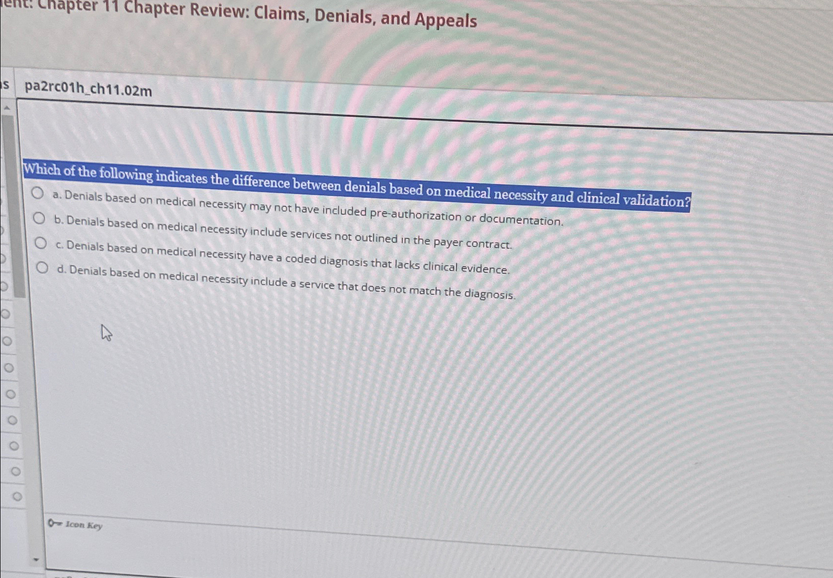 Solved Chapter Review: Claims, Denials, and | Chegg.com
