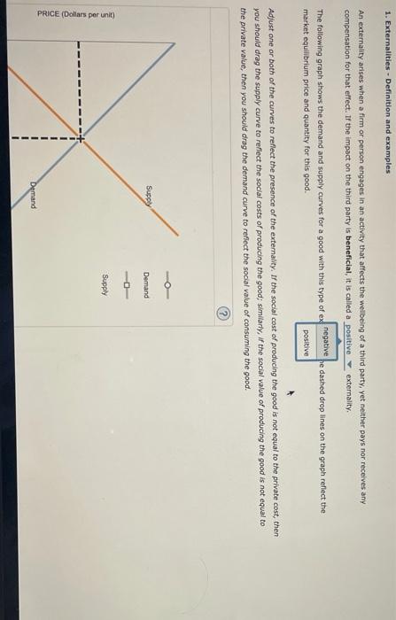 Solved 1. Externalities - Definition and examples An | Chegg.com