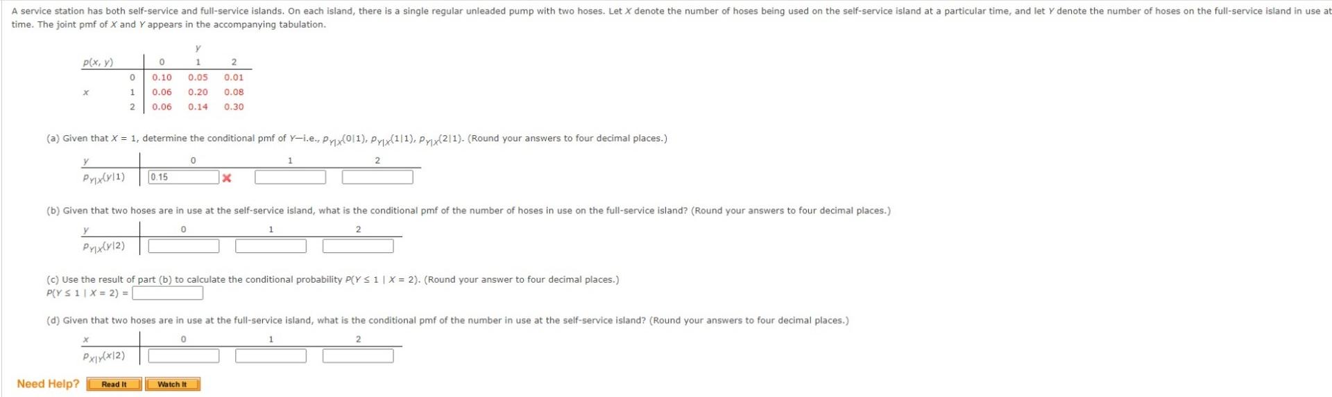 Solved time. The joint pmf of X and Y appears in the | Chegg.com