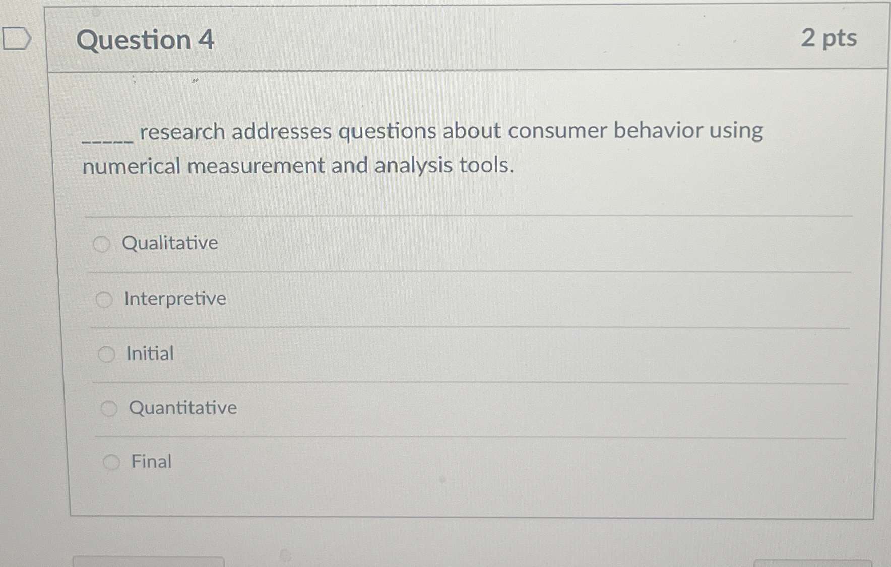 Solved Question 42 ﻿ptsresearch addresses questions about | Chegg.com