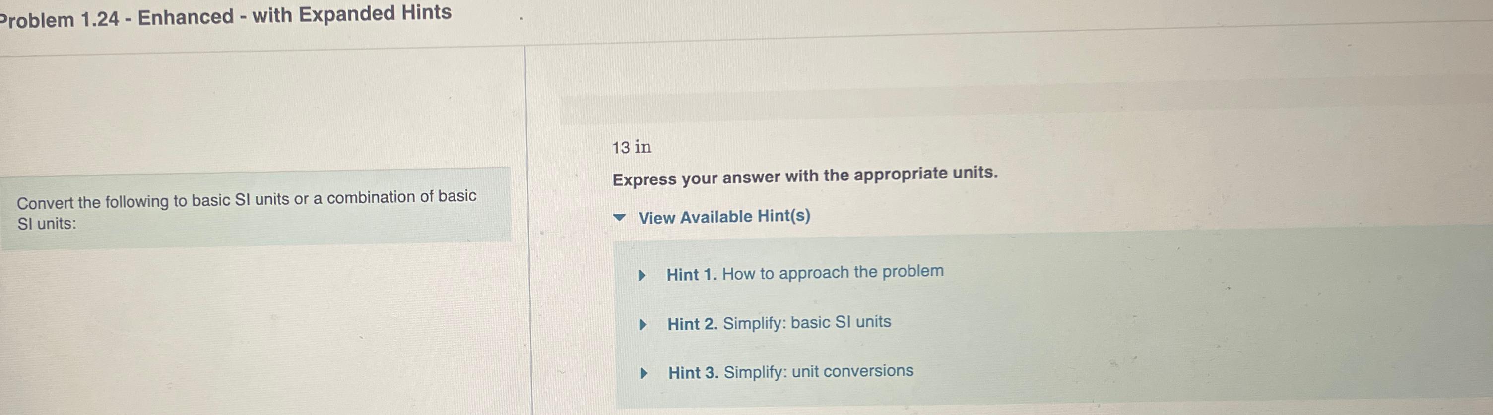 Solved Problem 1.24 - ﻿Enhanced - ﻿with Expanded | Chegg.com