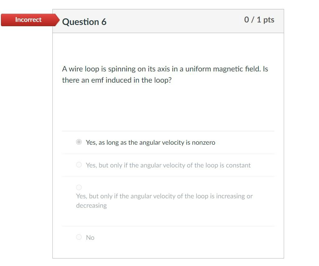 Solved A wire loop oriented with its axis oriented along the | Chegg.com
