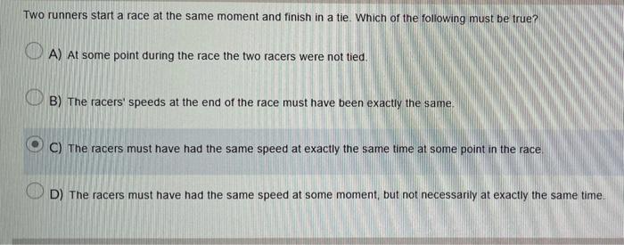 Solved Two runners start a race at the same moment and | Chegg.com