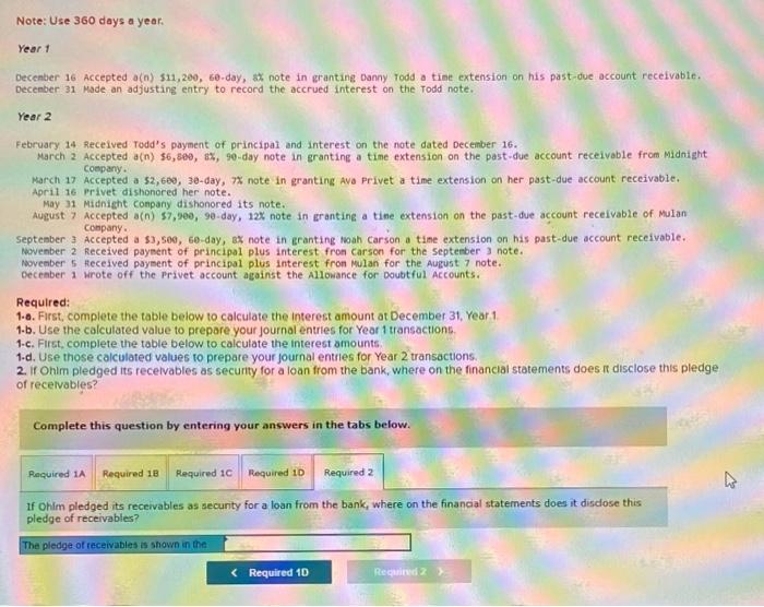 Solved Year 1 Deceaber 16 Accepted a(n)$11,200, 60 -day, sx | Chegg.com