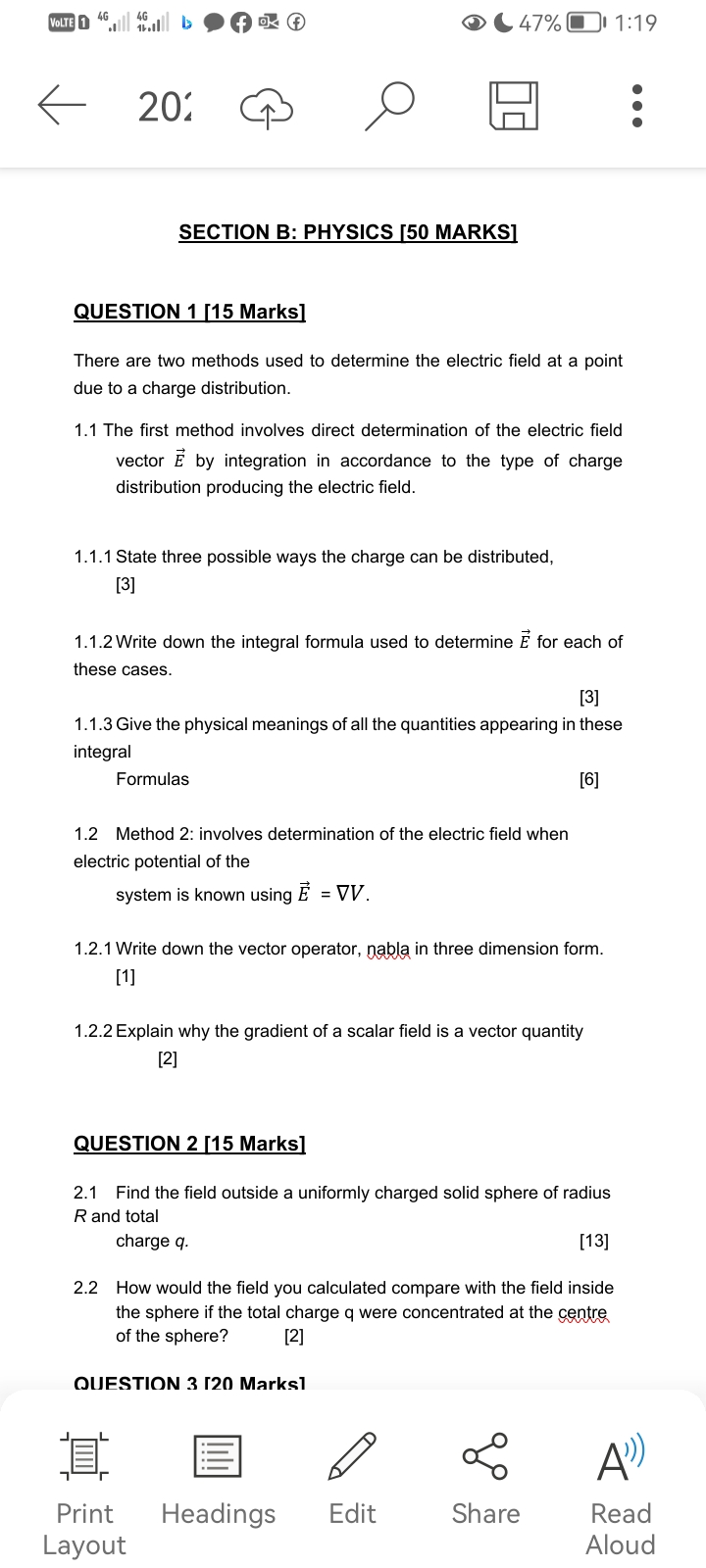Solved Print HeadingsLayoutEditShareA''ReadAloud | Chegg.com