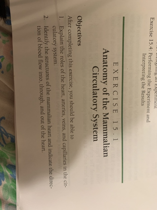 Solved Dugg all Experiment Exercise 15.4: Performing the | Chegg.com