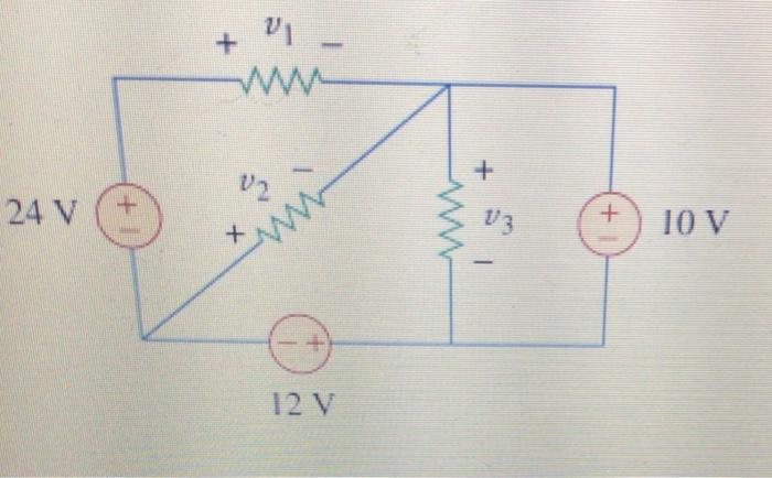 Solved Obtain v1, v2 and v3 in the circuit in Fig below. | Chegg.com