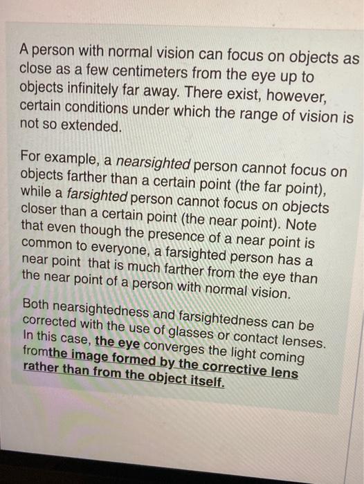 Solved | Review - Part C - If a nearsighted person has a far | Chegg.com