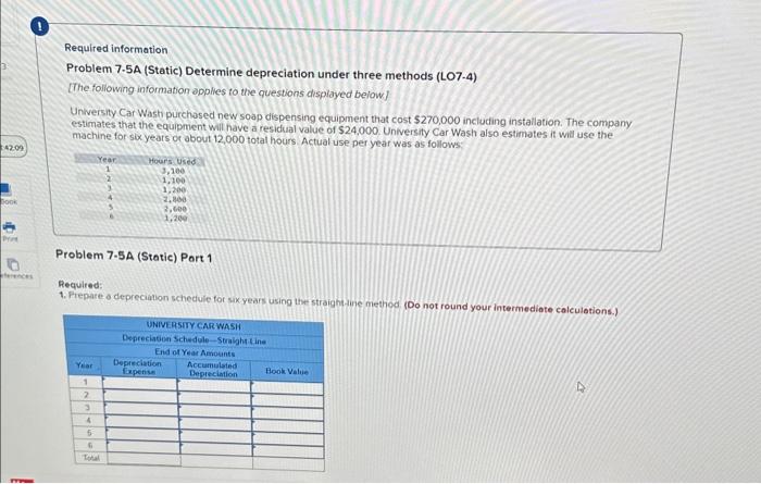 Solved Required information Problem 7.5A (Static) Determine | Chegg.com