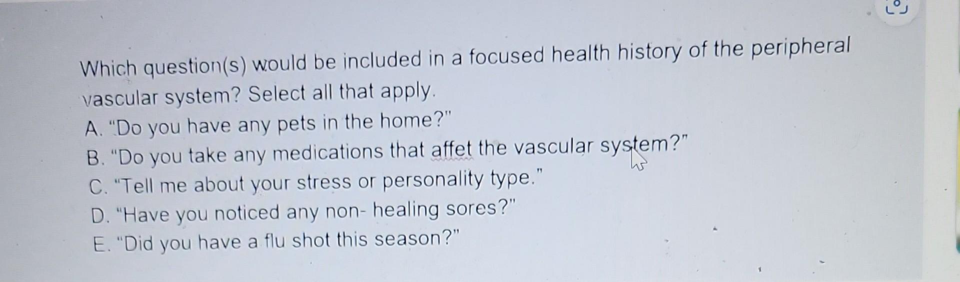 Solved Which Question s Would Be Included In A Focused Chegg solved-which-question-s-would-be-included-in-a-focused-chegg
