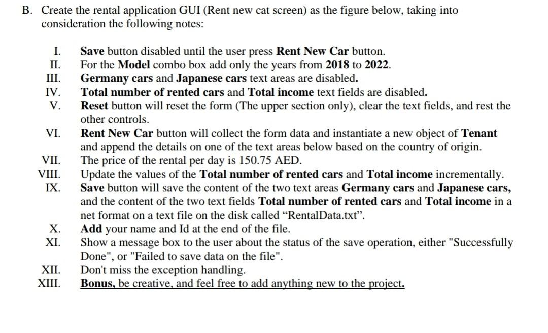 Solved c. e. A. The car rental office wants to create a new | Chegg.com