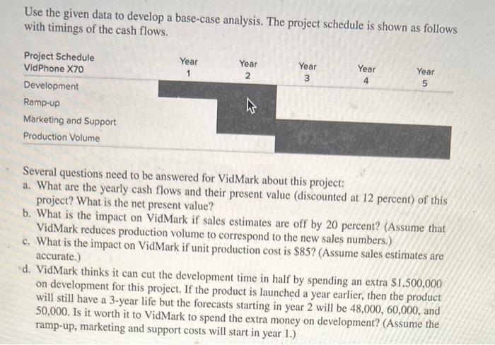 Solved VidMark, a manufacturer of cell phones, is currently | Chegg.com