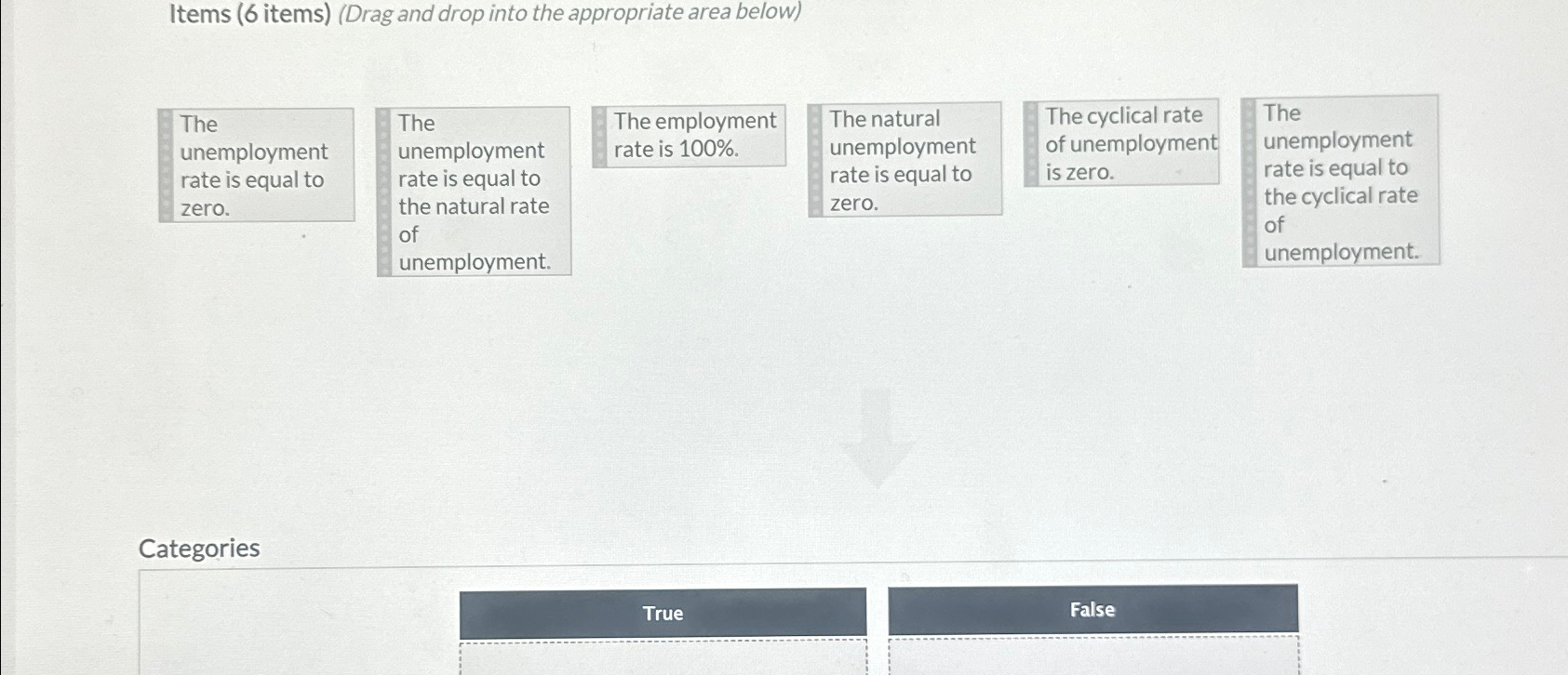Solved Items ( 6 ﻿items) (Drag and drop into the appropriate | Chegg.com