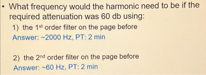 Solved 2nd Order Filter Comparison Cutoff Frequency =2 Hz | Chegg.com