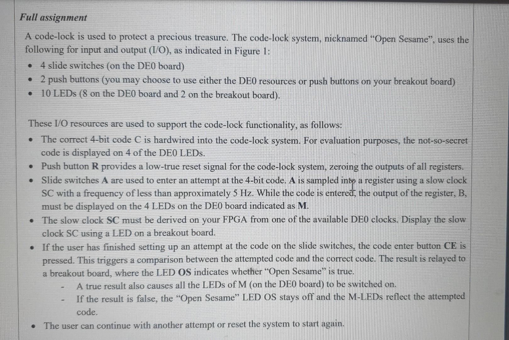 A code-lock is used to protect a precious treasure. | Chegg.com