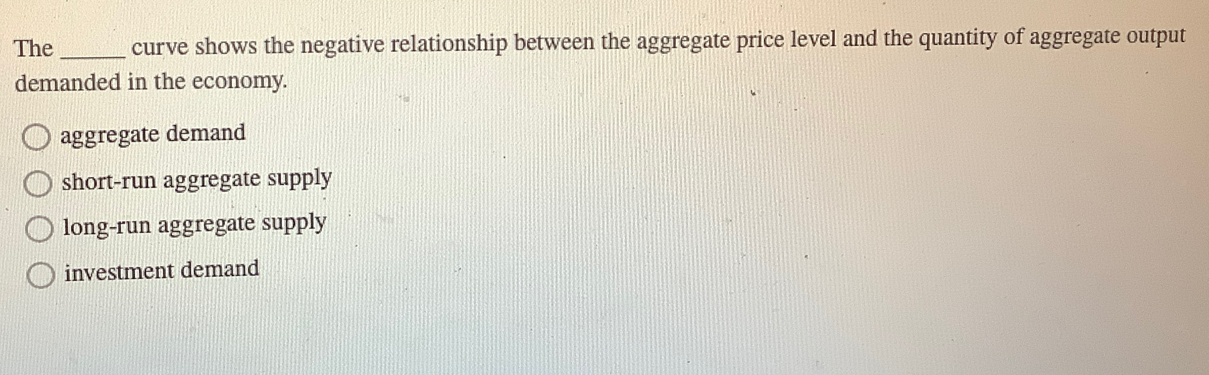 Solved The q, ﻿curve shows the negative relationship between | Chegg.com