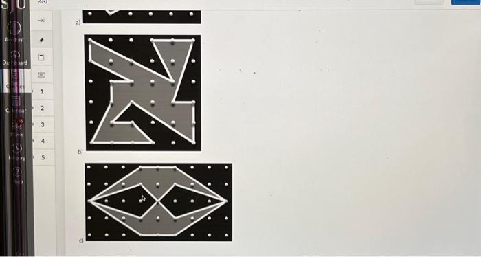 Solved 4 points Use Pick's Theorem to determine the areas of | Chegg.com