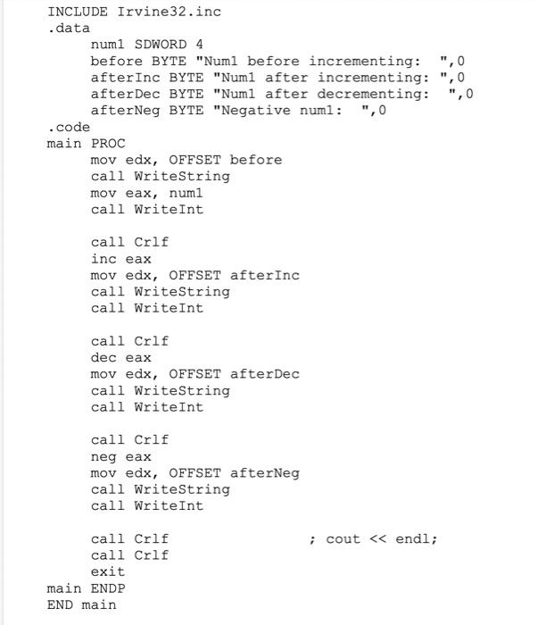 Solved In Masm And Display Output Last Screenshot Is How