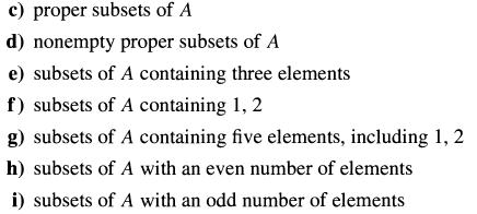 Solved For A = {1, 2, 3, 4, 5, 6, 7}, determine the number | Chegg.com