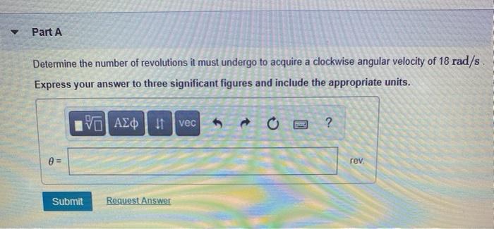 Solved A wheel has an initial clockwise angular velocity of | Chegg.com