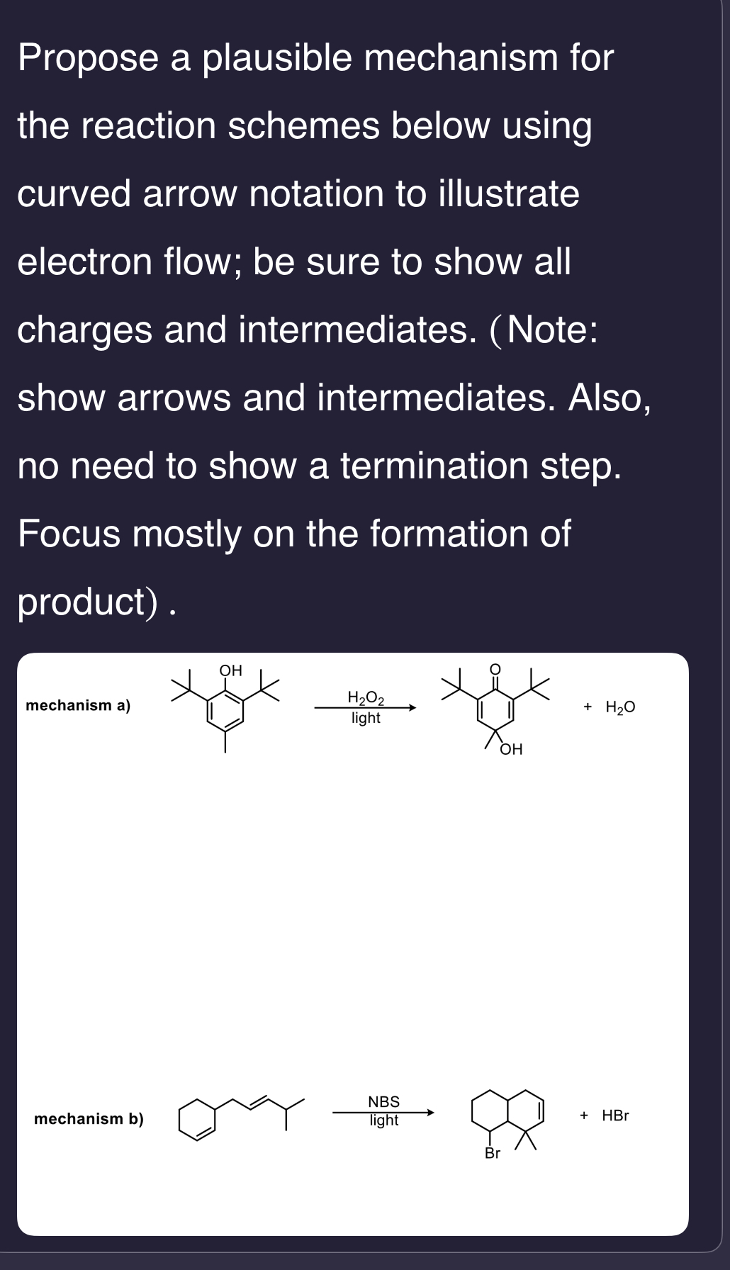 Propose a plausible mechanism for the reaction | Chegg.com
