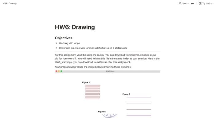 Solved MWB: Drawing Try Notion HW6: Drawing Objectives • | Chegg.com