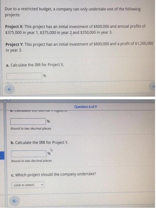 Due to a restricted budget, a company can only | Chegg.com