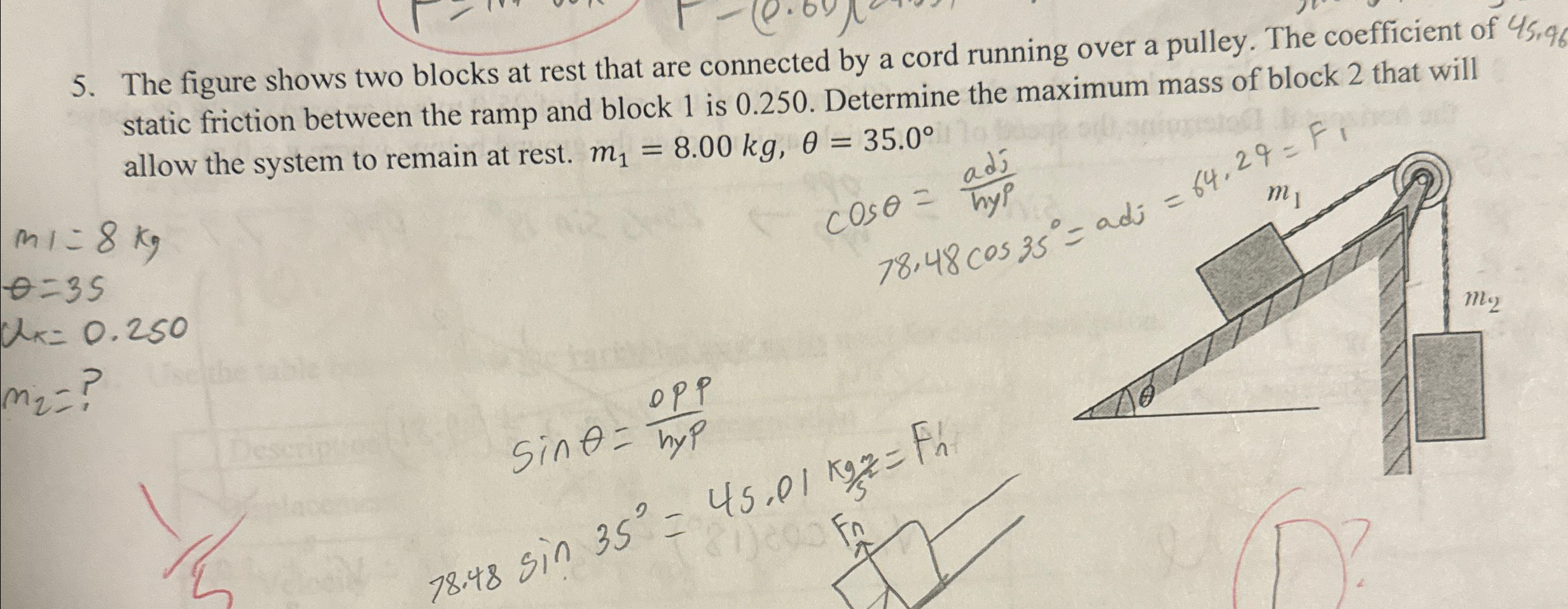 Solved The figure shows two blocks at rest that are | Chegg.com