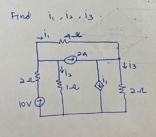 Solved Find i1,i2,i3 | Chegg.com