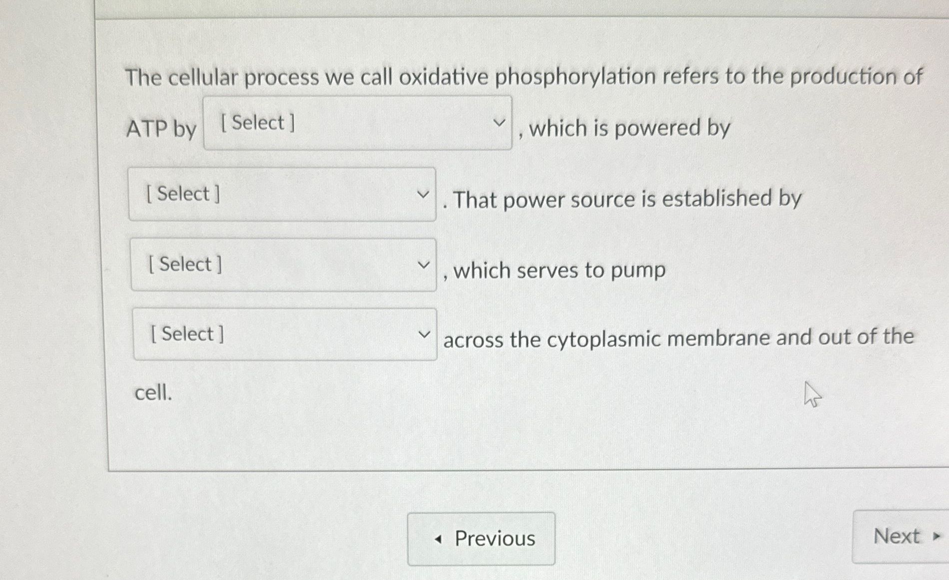 Solved The cellular process we call oxidative | Chegg.com