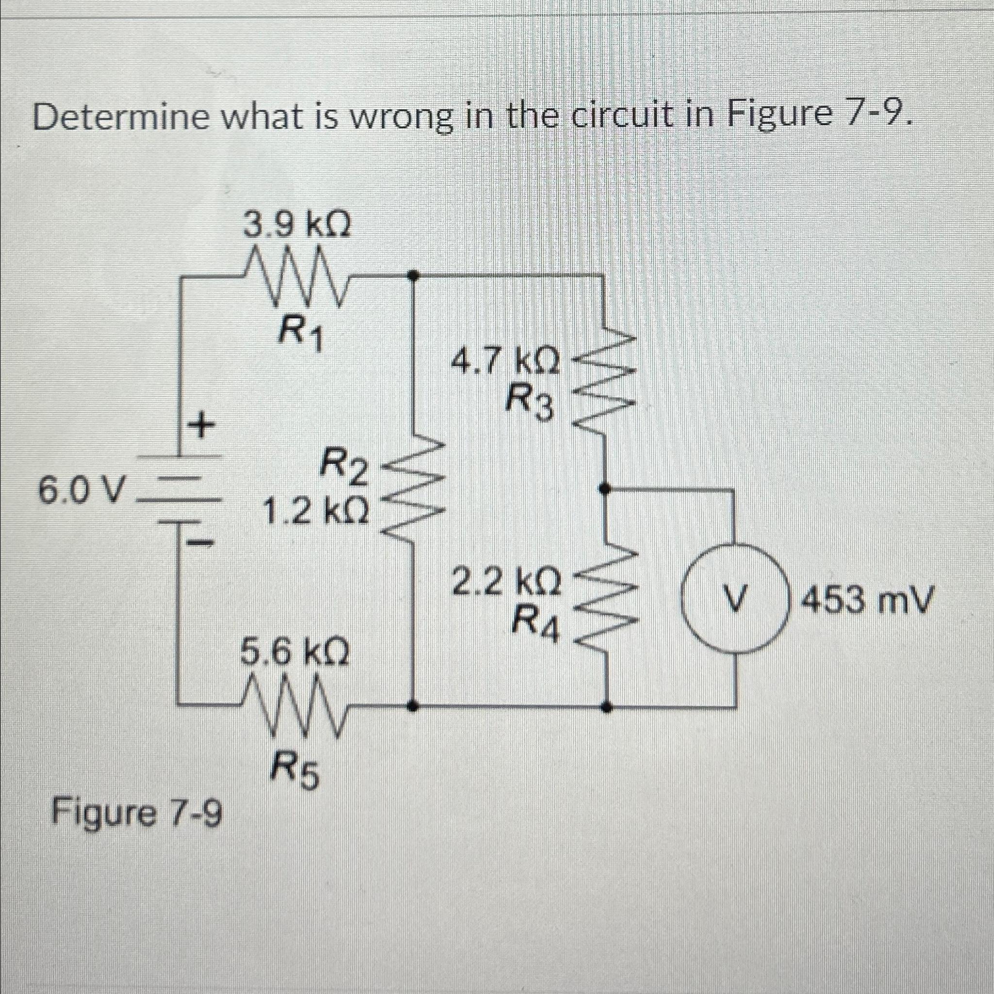 Solved Determine what is wrong in the circuit in Figure | Chegg.com
