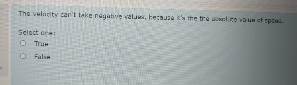 Solved The velocity can't take negative values, because it's | Chegg.com