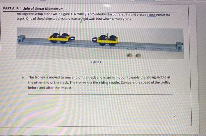 Solved PART A: Principle of Linear Momentum Arrange the | Chegg.com