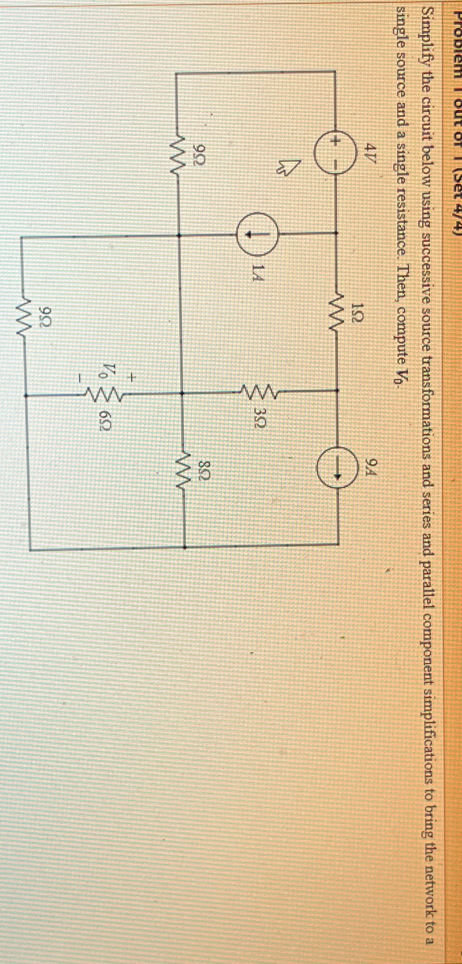 Solved Simplify the circuit below using successive source | Chegg.com