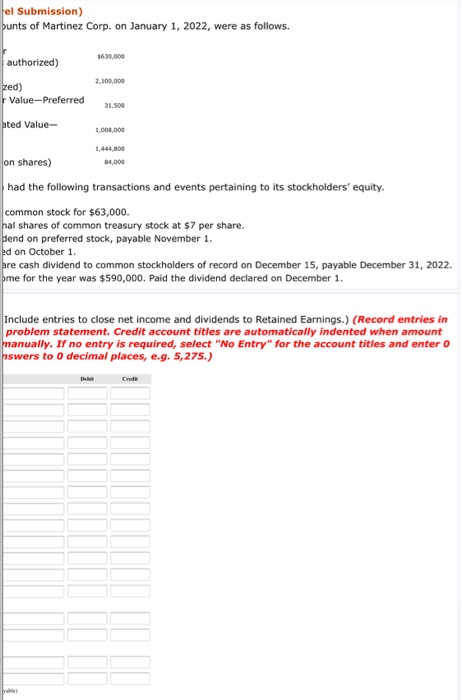 Solved Problem 11-02A (Part Level Submission) The | Chegg.com