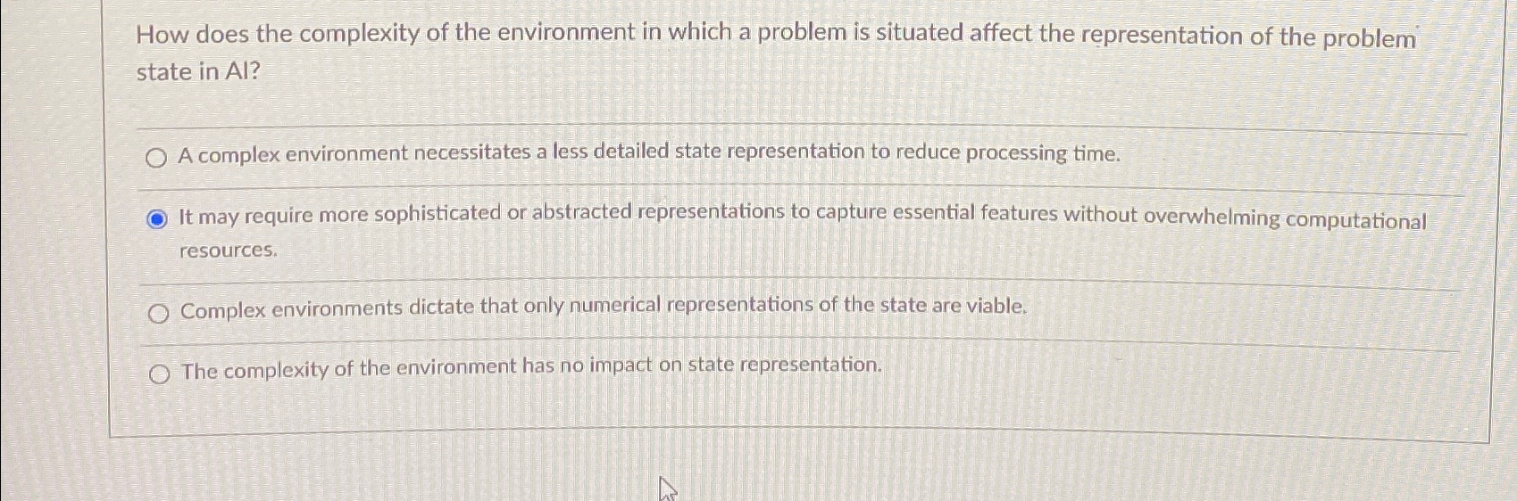 Solved How does the complexity of the environment in which a | Chegg.com