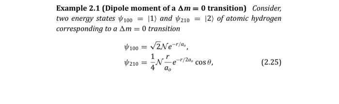 Solved Q: Calculat dipole matrix element is of a Am= +2 | Chegg.com