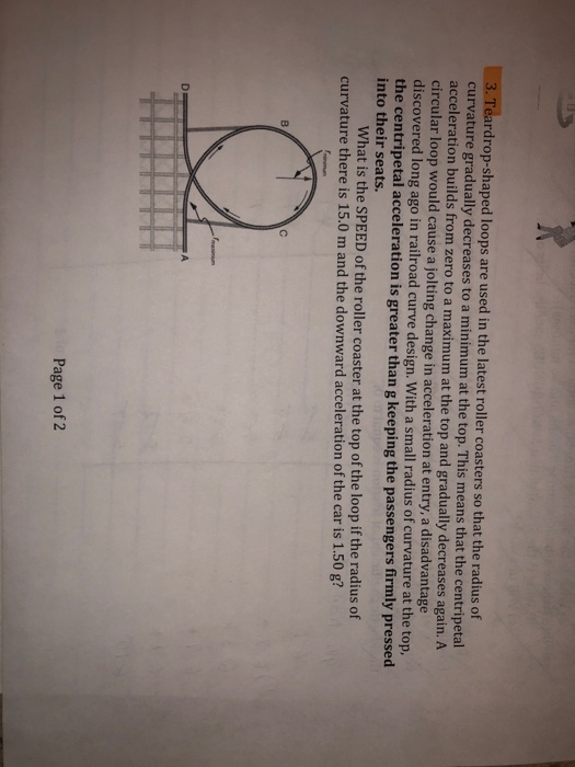 Solved 3. Teardrop-shaped loops are used in the latest | Chegg.com