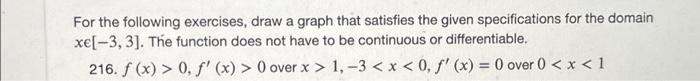 Solved For the following exercises, draw a graph that | Chegg.com