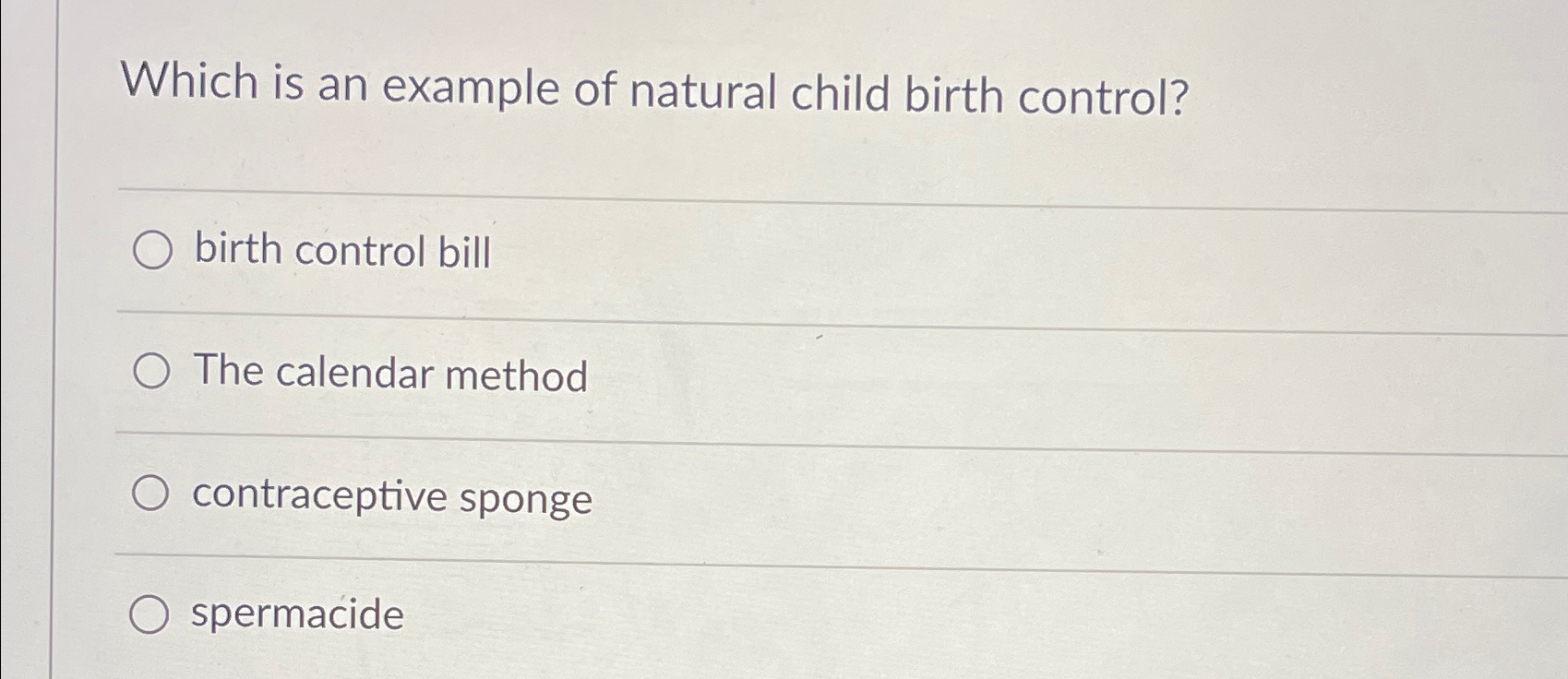 Solved Which is an example of natural child birth | Chegg.com