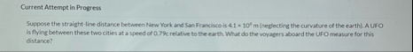 Solved Current Attempt in ProgressSuppose the straight-line | Chegg.com