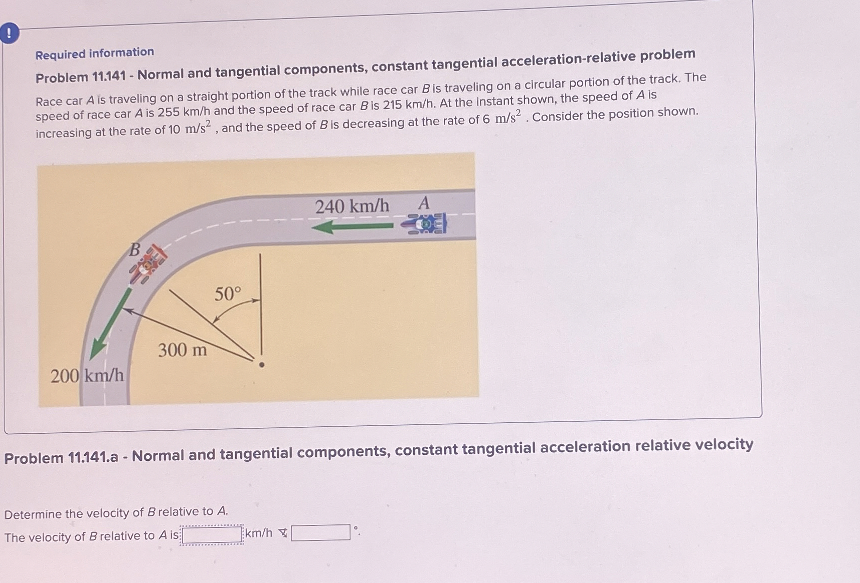 Solved !Required informationProblem 11.141 - ﻿Normal and | Chegg.com