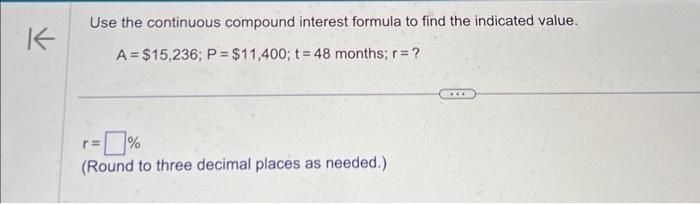 Solved Given the annual interest rate and the compounding | Chegg.com