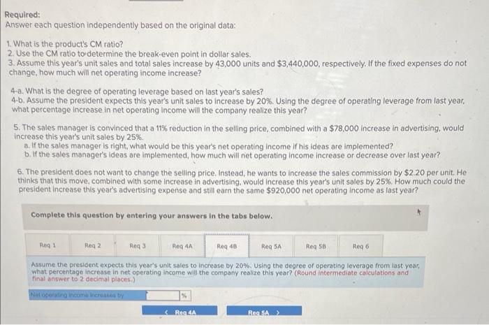 Solved Problem 5-23 (Algo) CVP Applications; Contribution | Chegg.com